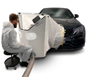 Portable paint booth for cars - Professional spot repair
